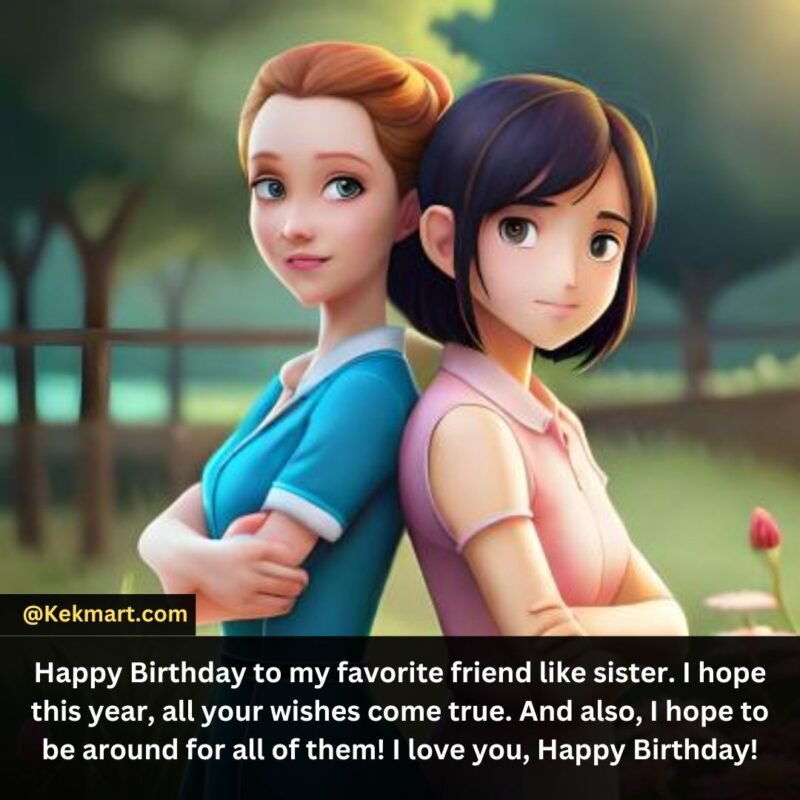 101+ Touching Birthday Wishes For Friend Like Sister - Kekmart