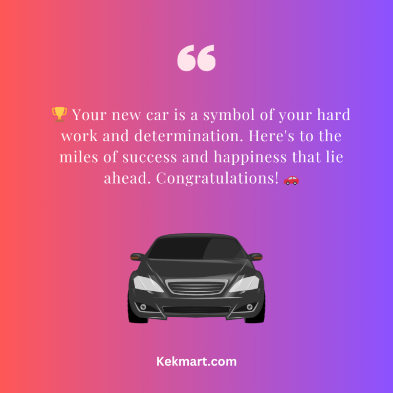 100+ Congratulations For New Car Wishes - Kekmart