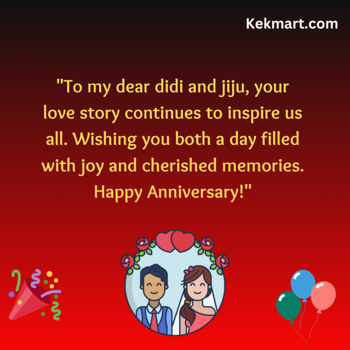 250+ Happy Anniversary Wishes For Didi And Jiju - Kekmart - Kekmart